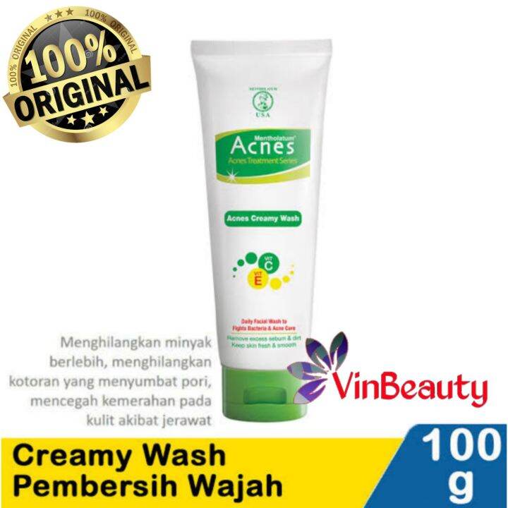 ACNES CREAMY WASH 100 G / FACIAL FOAM ACNES 100 GRAM FACIAL WASH ACNES ...