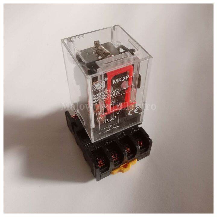Relay plus Socket 8 pin MK2P 220v 28 VDC 10A | Lazada Indonesia