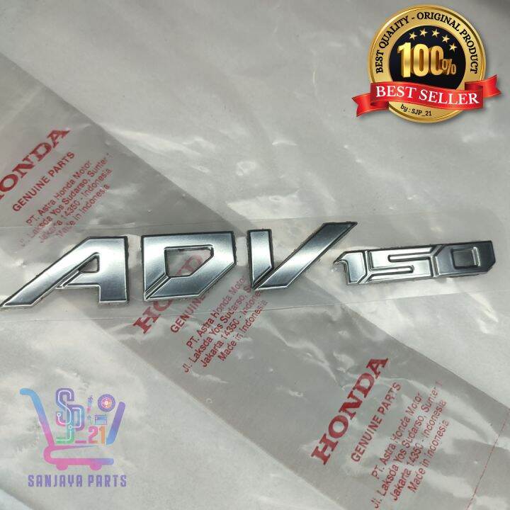 emblem tulisan logo adv 150 silver original | Lazada Indonesia
