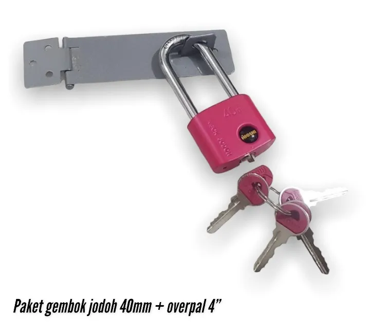 Paket gembok warna 40mm + overpal 4inch | Lazada Indonesia