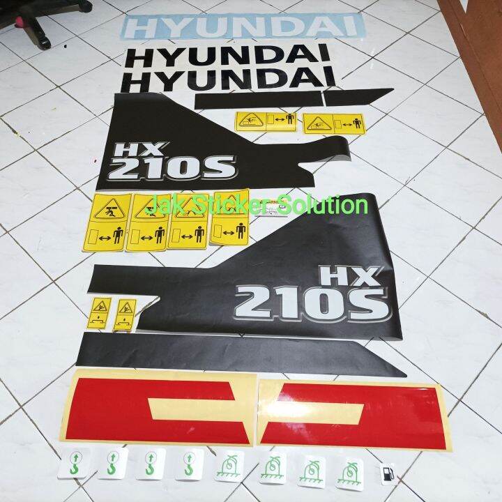 Stiker Hyundai HX 210S Sticker Alat Berat Excavator | Lazada Indonesia