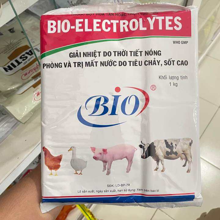 Bio Electrolytes 1kg điện giải giải nhiệt trời nóng, mất sức mất nước ...