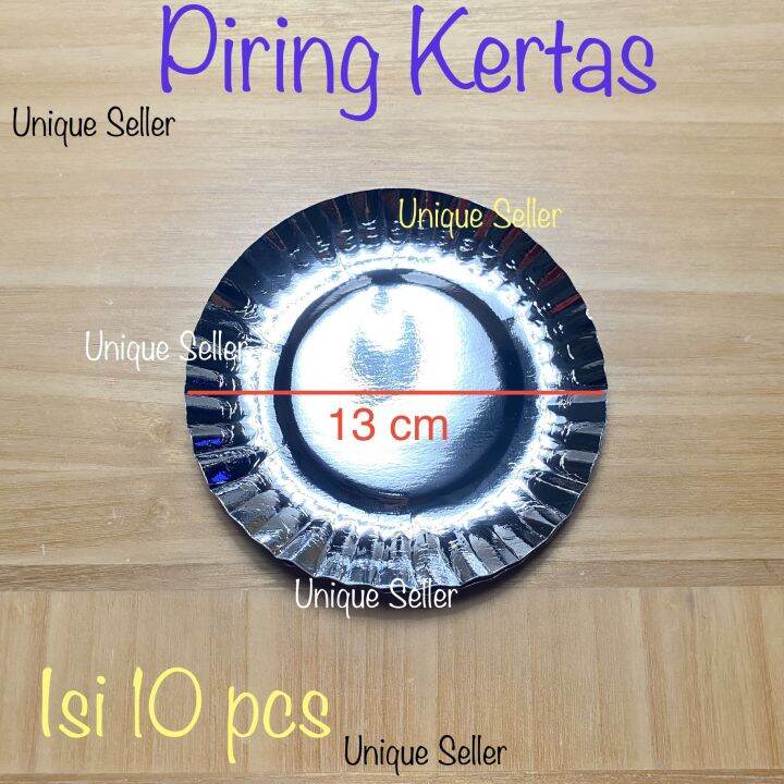 [Isi10] Piring Kue Tart Kertas Silver / Piring Kertas Ulang Tahun Silver Bulat | Lazada Indonesia
