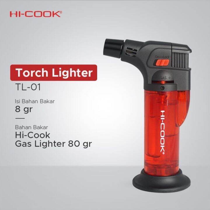 Pemantik Lighter Obor Korek Api Pemantik Gas Torch Hicook 80gr | Lazada ...
