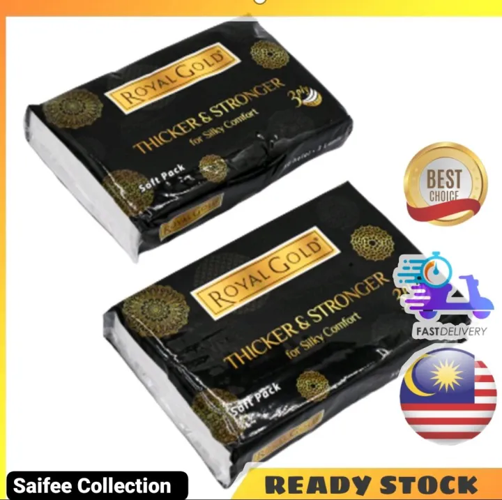 Royal Gold Luxurious Tissue White Soft Pack 50 Sheets | Lazada