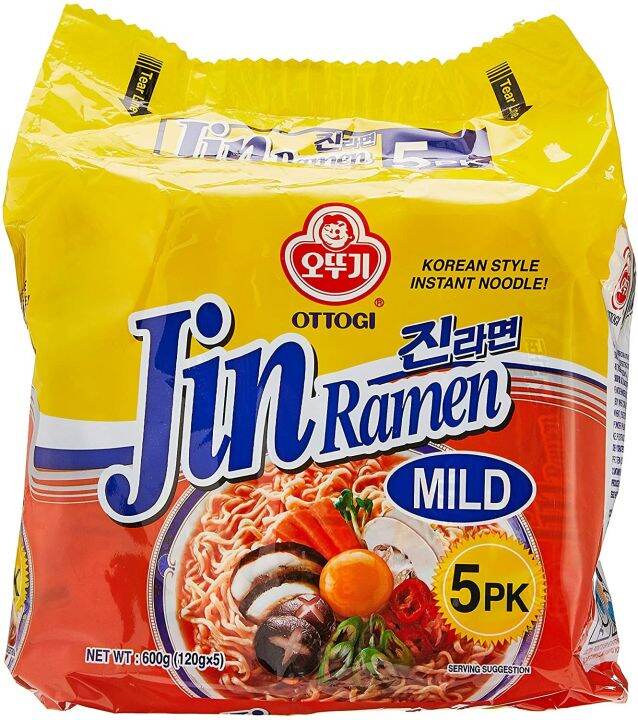 Ottogi Jin Ramen Mild 120g*5 | Lazada PH