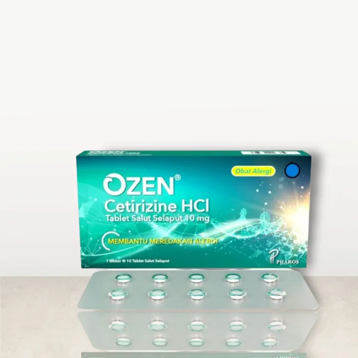 Ozen OTC Tablet 10mg isi 1 Blister isi 10 Tablet Membantu Meredakan ...