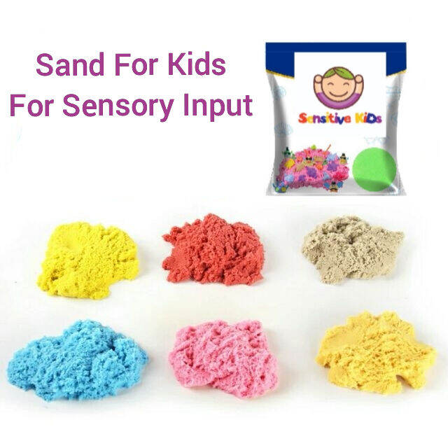Sand for kids 1kg, mouldable sand, branded sand, Tactile Sensory ...