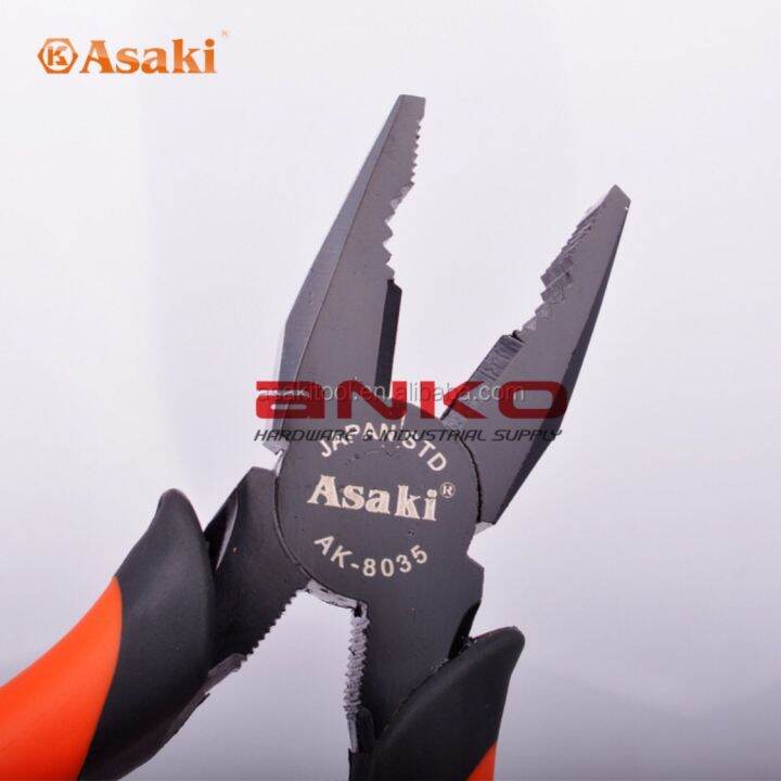 6” | 8” ASAKI AMERICAN TYPE COMBINATION PLIERS | Lazada