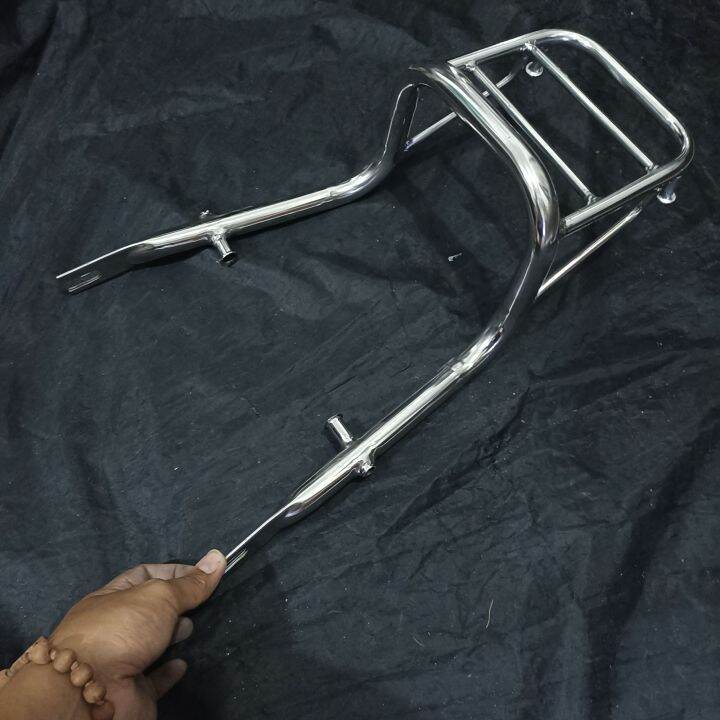 Stainless stock carrier for tmx 125/155 rusi, racal, skygo, motoposh ...