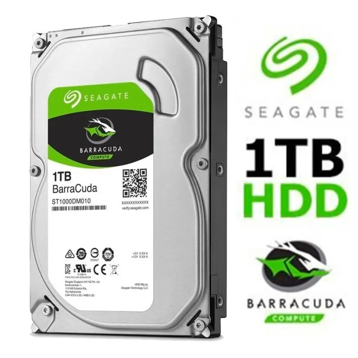 1 TB HDD (ฮาร์ดดิสก์) SEAGATE BARRACUDA 7200RPM SATA3 (ST1000DM010) รับประกัน 3 - Y | Lazada.co.th