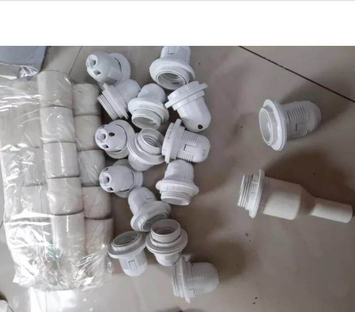 reducer dudukan lampu + fitting jerman putih e27 harga 1pcs | Lazada ...