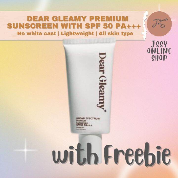 (JSSYSHOP) Dear Gleamy Premium Sunscreen with SPF 50PA+++ | Lazada PH