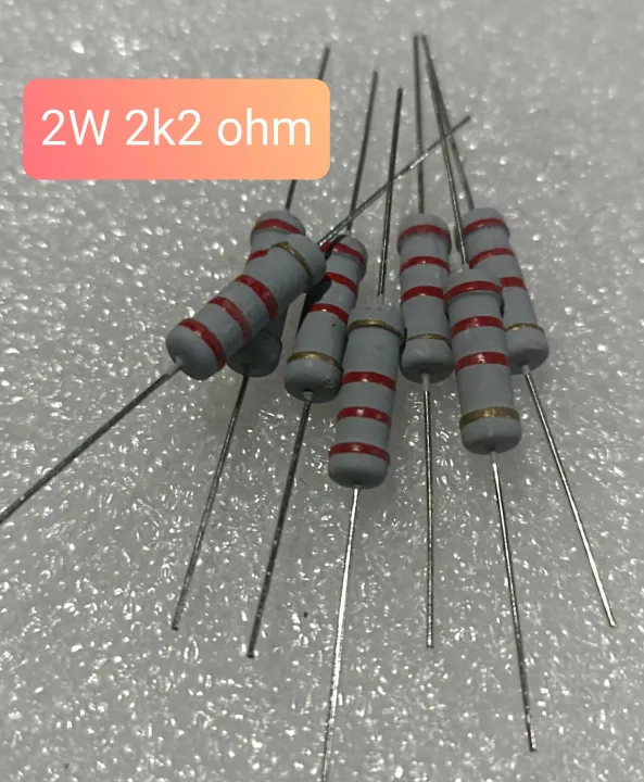 10BUAH RESISTOR 2WATT 2K2 OHM 2 WATT 2K2OHM 2W 2K2 OHM | Lazada Indonesia