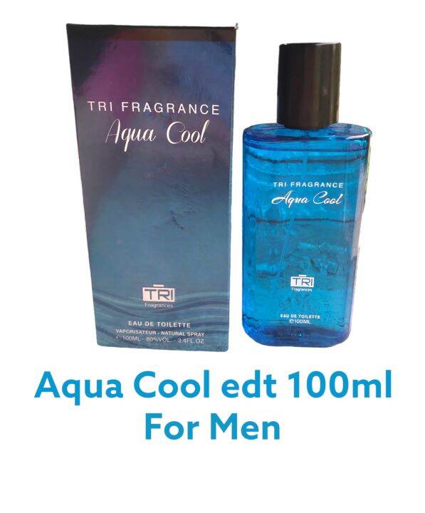 TRI FRAGRANCE Aqua Cool Edt 100ml for MEN From Dubai | Lazada PH