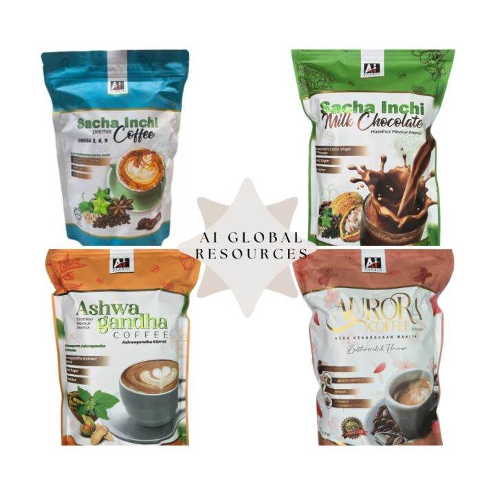 AI GLOBAL RESOURCES SACHA INCHI COFFEE / SACHA INCHI MILK CHOCOLATE ...