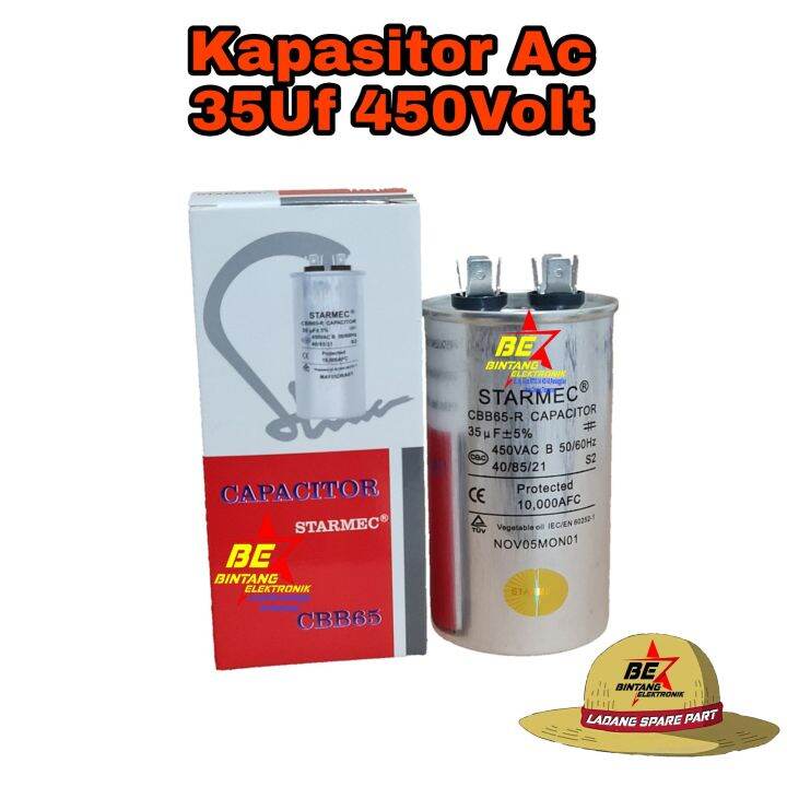 Kapasitor 35 Uf SMC Micro Capasitor 35uf Ac 450 Volt Mikro Farad ...