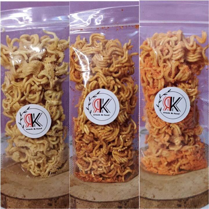 Snack mie kering kriuk kremes pedas gurih 40 gr | Lazada Indonesia