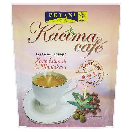 Petani Kacima Café Kacip Fatimah & Manjakani 6 in 1 Instant Coffee 20 ...