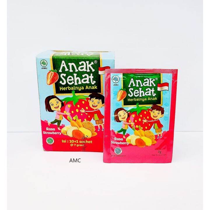 Anak Sehat Stroberi 10 sachet Jamu anak | Lazada Indonesia