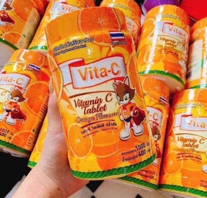 VITA-C ไวต้า-ซี วิตามินซี 1000 เม็ด 🍊รสส้ม 🍇 รสองุ่น รับรสไหน แจ้งทาง ...