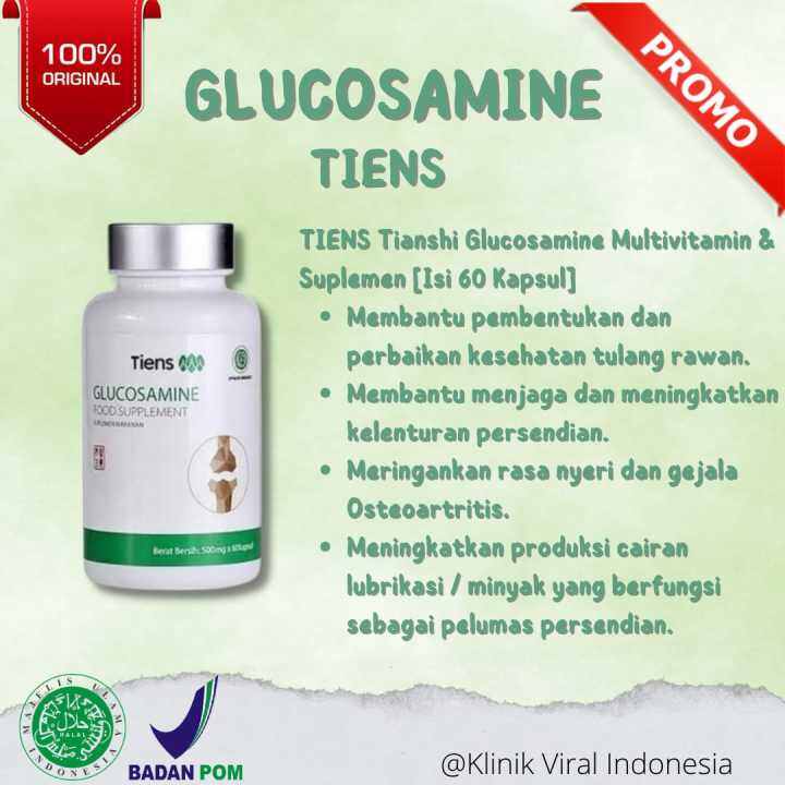 Glucosamine Original Obat Persendian/Nyeri Sendi/Pelumas Sendi | Lazada ...