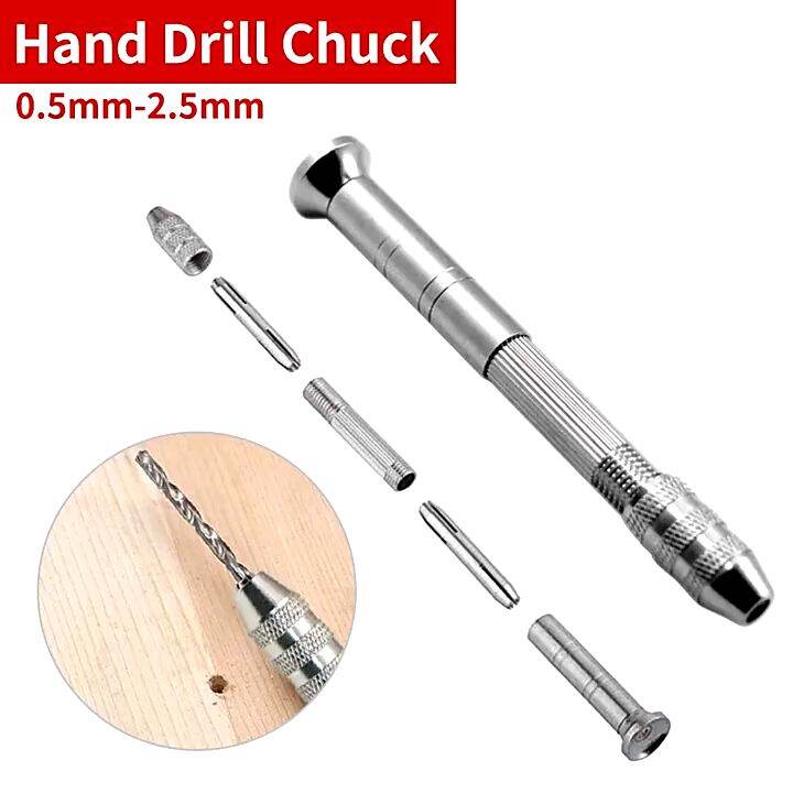 Bor Tangan BOR MANUAL HSS Twist Drills dengan 10 Mata Bor UKURAN 0.8 ...