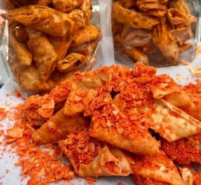 PANGSIT GORENG,pedas gurih,balado,original//cemilan/jajanan/ | Lazada ...