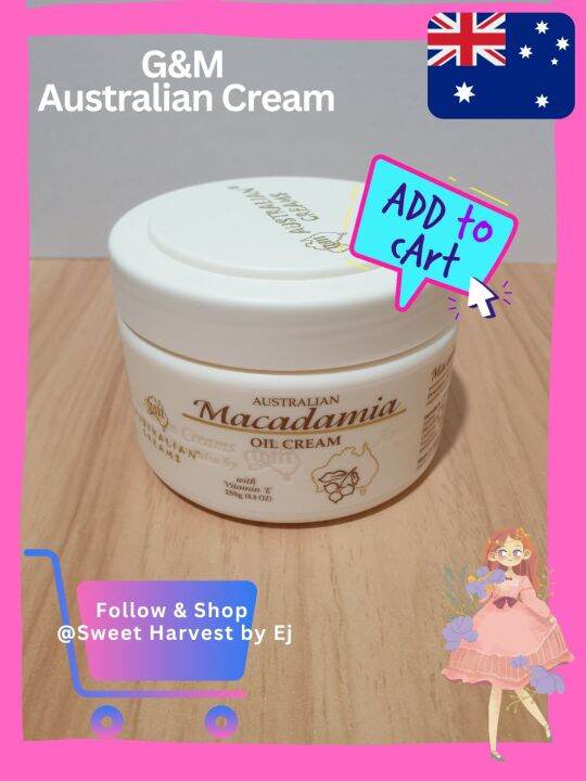 G&M Australian Cream | Macadamia Oil Cream | 250g 8.8 oz | Lazada PH