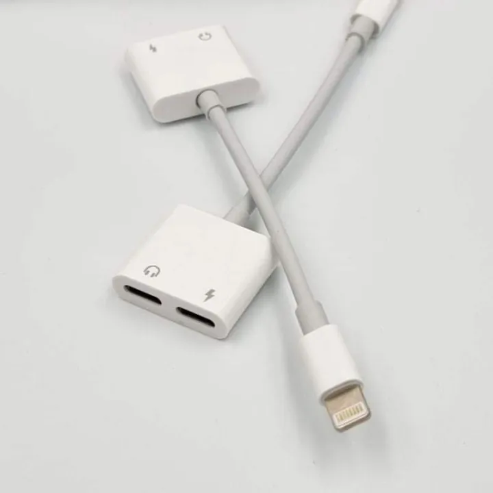 2in1 Dual Lightning Dongle Audio/Call/Charge/Remote Converter Splitter ...