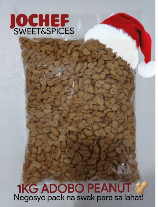 1kg Adobong Mani skinless peanut nuts gummy sweet candies and kutkutin ...