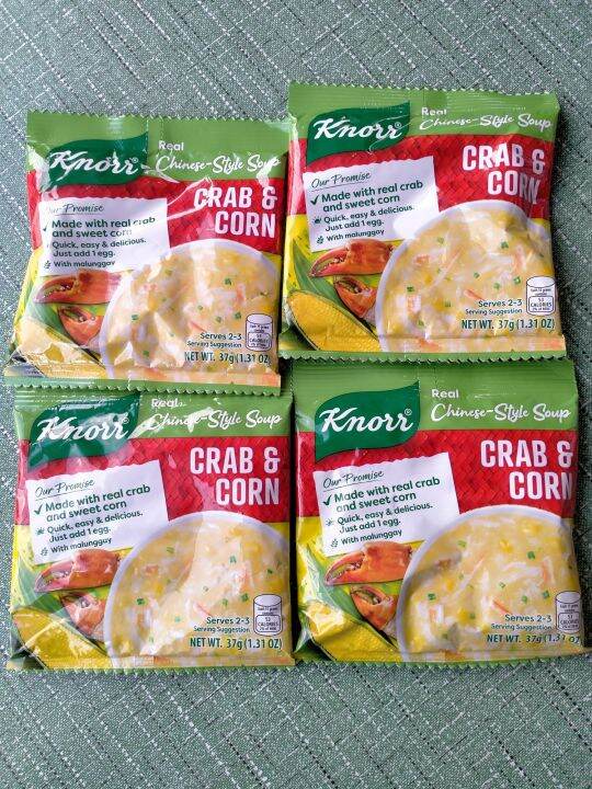 Knorr Crab And Corn Soup 37g X 4packs Lazada Ph