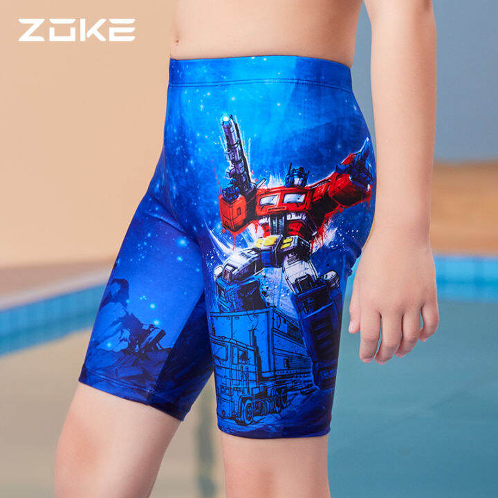 Zoke Zhouke Summer Children's Five-Point Swimming Trunks Medium and Big ...
