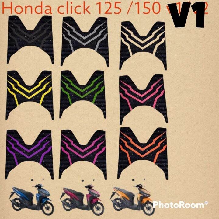 HONDA CLiCk 125i/150 v2 /V3 footboard rubber matting kidLat design ...