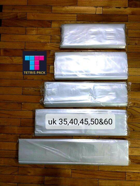 plastik laundry bening pp ukuran 30 sampai 60 berat 1kg. | Lazada Indonesia