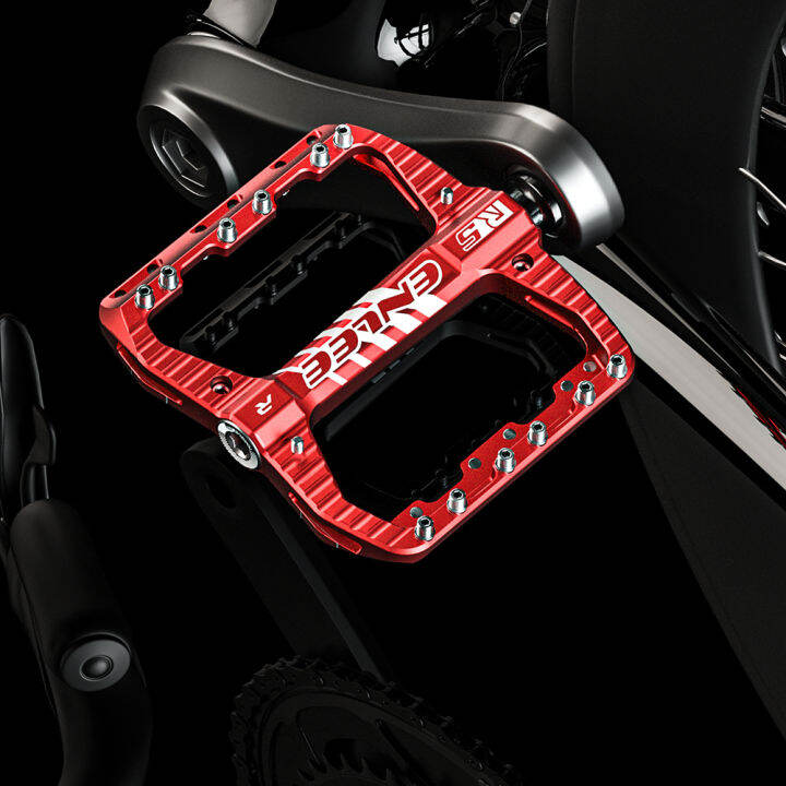 ENLEE จักรยานแพลตฟอร์มแบบแบนอะลูมินัมอัลลอยกว้างแป้นแพลตฟอร์มจักรยานกัน ...