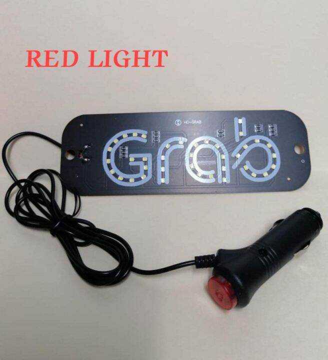 SIGNAGE GRAB LED RED LIGHT | Lazada PH