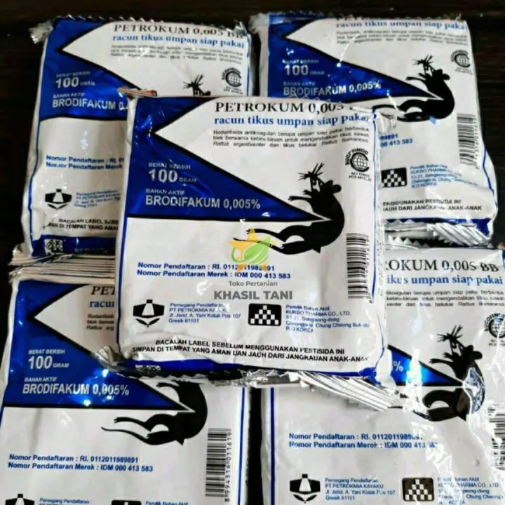 Racun Tikus PETROKOM 0,005 Netto 100g / Rodentisida PETROKUM ...