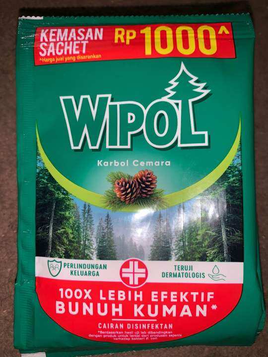 [6 sachet] Wipol Karbol Cemara Pembersih Lantai Renceng | Lazada Indonesia