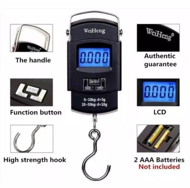 WEIHENG TIMBANGAN GANTUNG WH A08 DIGITAL PORTABLE SCALE | Lazada Indonesia