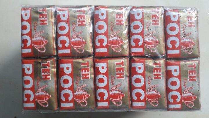 Teh Upet Murah Cap Poci || Teh Wangi Hijau Melati || 1 Pack (50 Pcs ...