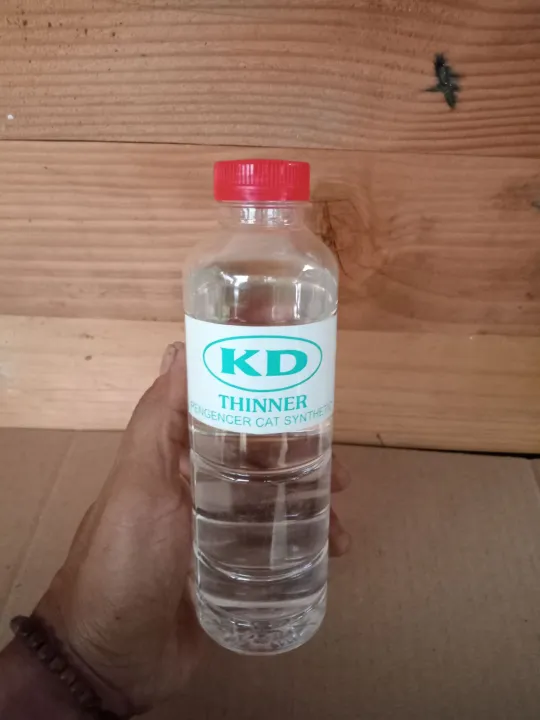 thinner/tiner/tener murah botol kd aqua pengencer cat minyak ukuran300 ml..murah. harga satuan ...