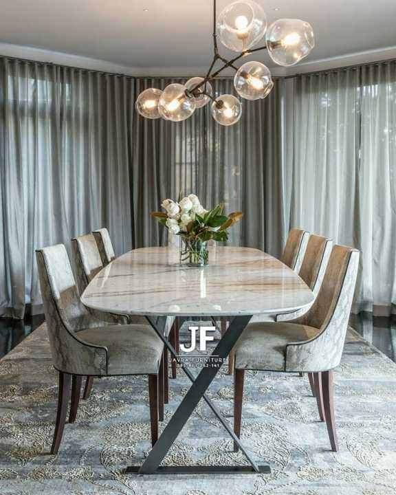 MEJA MSKAN MARMER CARARA IMPOR TABLE ITALY COSTUM | Lazada Indonesia