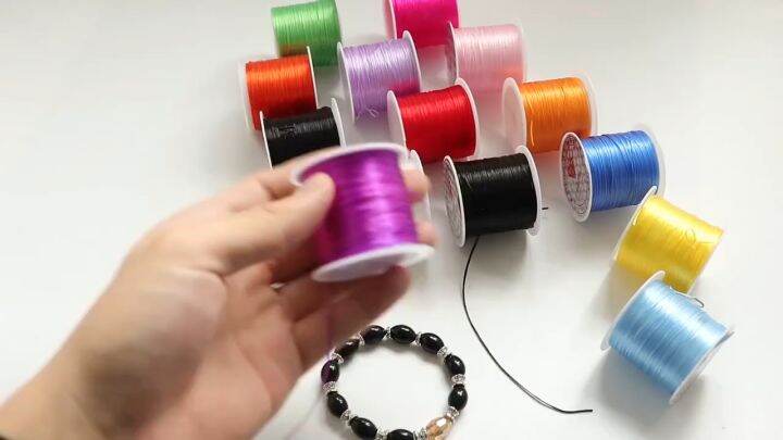 0.8mm*50m Stretch Elastic Cord For Bracelets Necklace Nylon Beading ...