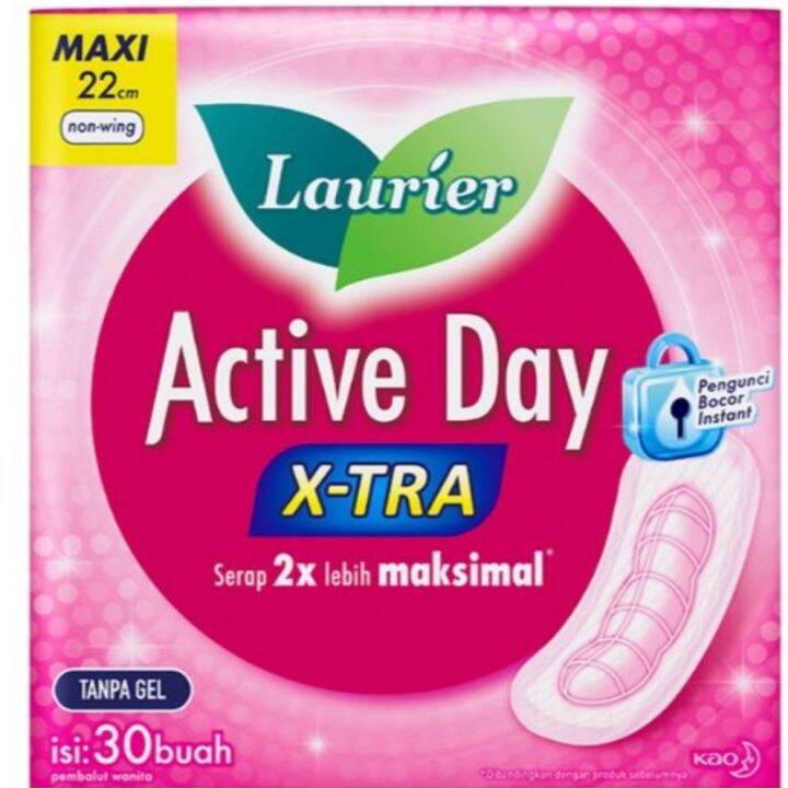 Laurier Active Day Super Maxi Non Wing 30 pcs | Lazada Indonesia