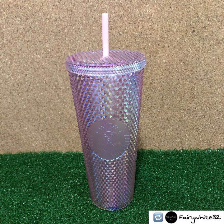 แก้วสตาร์บัคส์ Starbucks Bling Crystal Pink Cold Cup 24 OZ.(แก้วหนาม ...