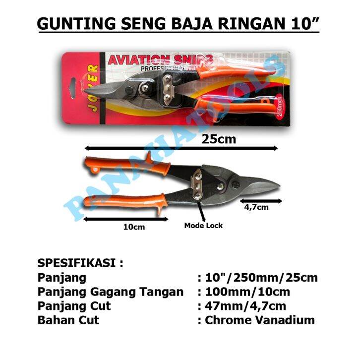 Gunting Seng baja ringan 10in | Lazada Indonesia