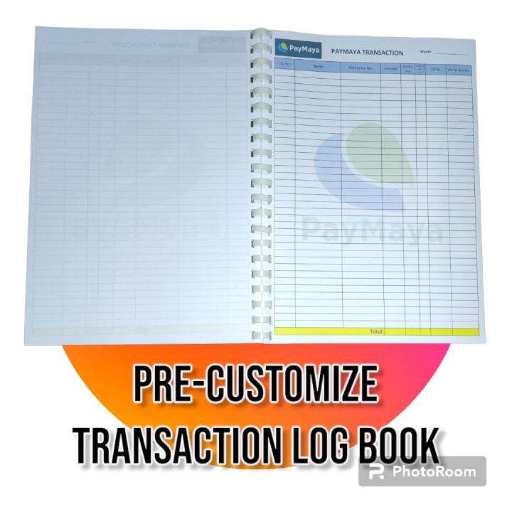 Pre-customize Transaction Book | Lazada PH