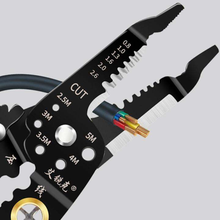 Multi-function Wire Strippers Wire Cutter Stripping Tool Electric Cable Crimping | Lazada PH