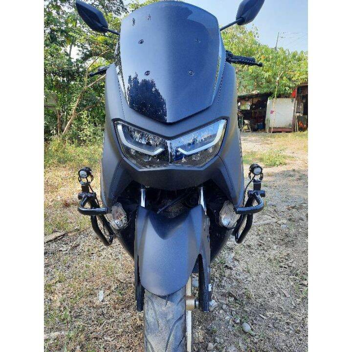Yamaha Nmax 155 Version 2 - Half Crash Guard with Led Bracket with ...